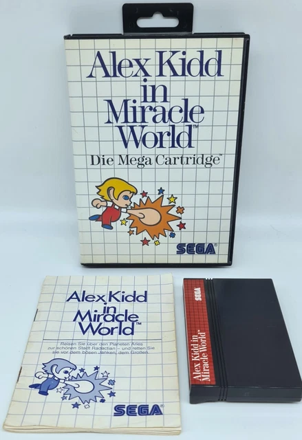 ALEX KIDD IN Miracle World - Sega Master System CIB Komplett Boxed OVP ...