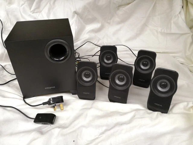 CREATIVE A520 5.1 Surround Speaker System with Subwoofer £13.50 ...