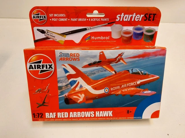AIRFIX MODEL KIT - RAF Red Arrows Hawk - 1/72 scale £10.00 - PicClick UK
