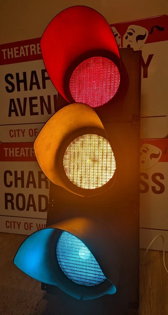 GENUINE 1990'S PEEK Ultra-Signal Traffic Light LED Red/Amber/Green Re ...