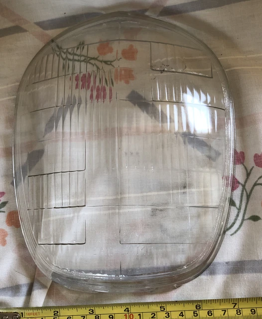 1939 DESOTO AUTO Head Light BI-RAY Curved Glass Lense CM Hall Lamp Co ...