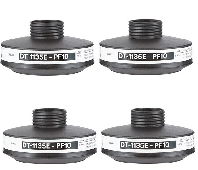 4X 3M PRO 2000 P3 DT-1135E PF10 40mm Particle Filter - Expires 9/2033 ...