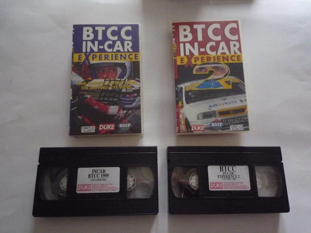 2 X VHS Tapes - BTCC In-Car Experience 1995 and BTCC In-Car Experience ...