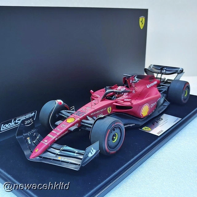 FERRARI F1-75 BAHRAIN GP 2022 Winner Charles Leclerc Looksmart 1/18 # ...