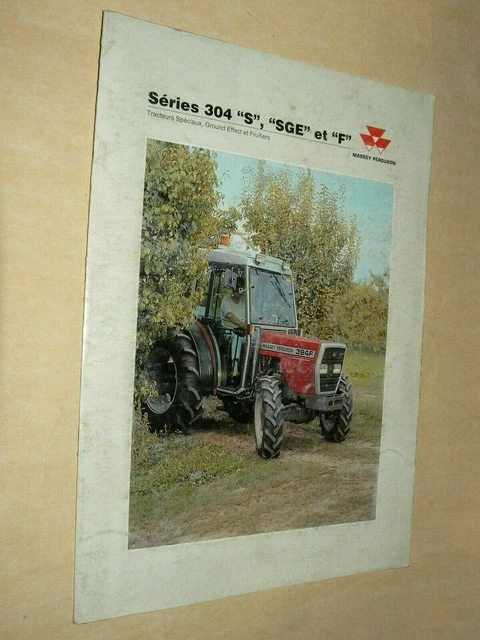 PROSPECTUS TRACTEUR MASSEY Ferguson 304 S SGE Tractor Traktor Brochure ...