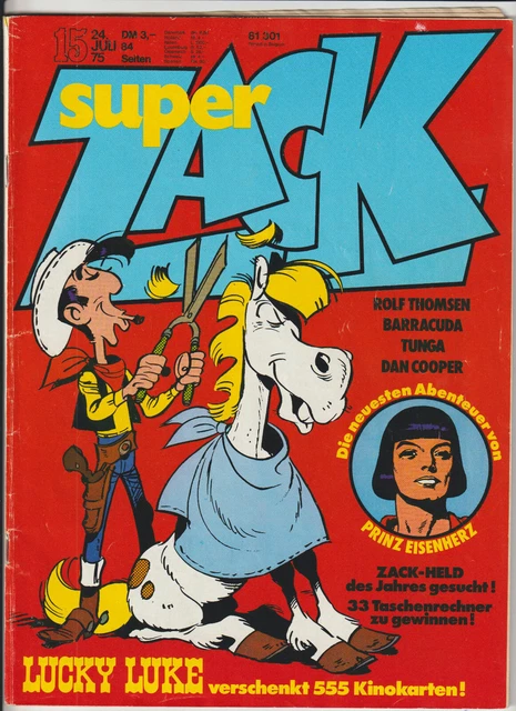 SUPER ZACK NO. 15/1975, Coral | LUCKY LUKE | IRON PRINCE | DAN COOPER £ ...