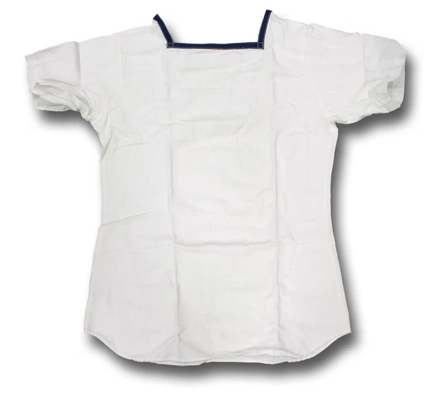 NEW GENUINE ROYAL Navy Square Neck Rig 'White Front' Vest [70866] £12. ...
