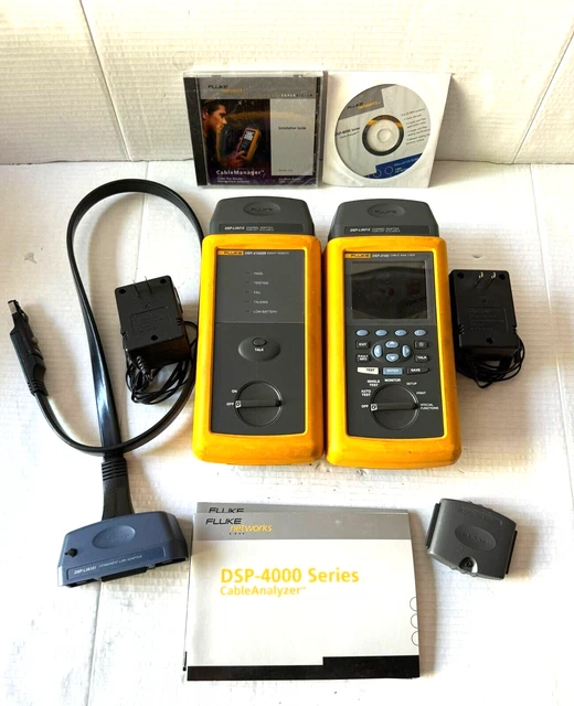 FLUKE DSP-4100 ANALIZZATORE Cavi & Dsp-4100Sr Telecomando Intelligente EUR 569,15 - PicClick IT