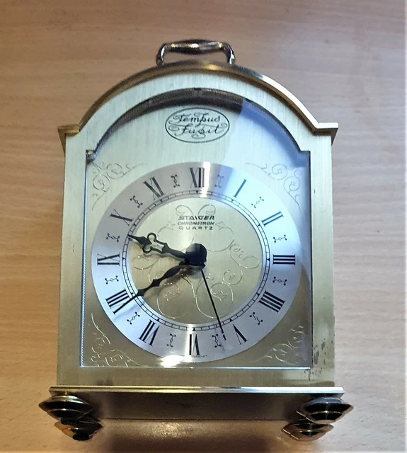 STAIGER CHROMETRON QUARTZ Uhr Tischuhr Kaminuhr Vintage 70/80er Jahre ...