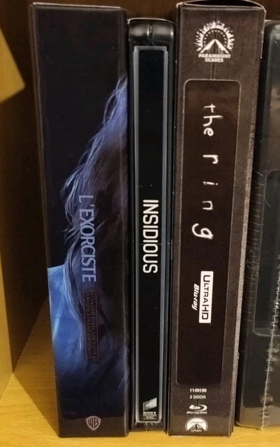 4K STEELBOOKS THE Exorcist, The Ring, Insidious. (spine slash) *imports ...