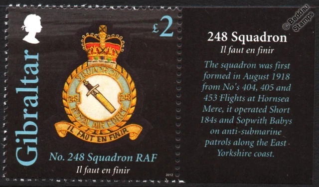 ROYAL AIR FORCE (RAF) Nr. 248 Squadron Abzeichen / Wappenstempel (Sie ...