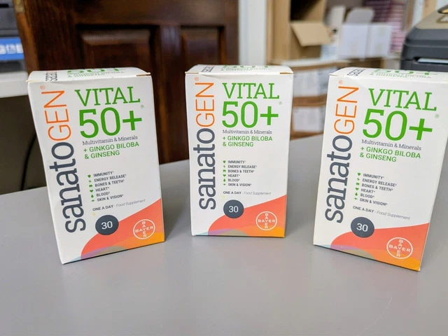 90 X SANATOGEN VITAL 50+ Tablets (3 packs of 30) SAME DAY DISPATCH £24. ...