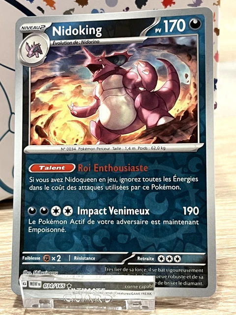 CARTE POKÉMON NIDOKING Reverse- FR - EV3.5/151 - 034/165 - EV3.5 - Neuf EUR 3,90 - PicClick FR