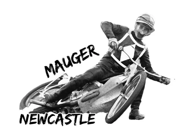 IVAN MAUGER--NEWCASTLE DIAMONDS--STICKY Back---Action--Speedway Board ...