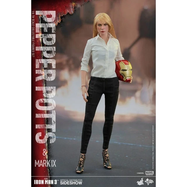HOT TOYS IRON Man 3: Pepper Potts and Mark IX Action Figure MMS311 £287 ...