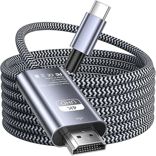 VARIOUS 1.5-20M HDMI/USB C/DP/VR C/Garmin 4k 8k Nylon braid cable £8.99 ...
