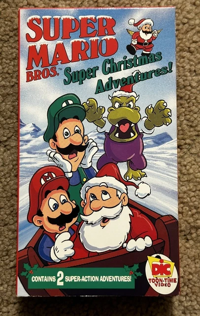 SUPER MARIO BROS Super Christmas Adventure VHS DIC Toon Time Cartoon £ ...