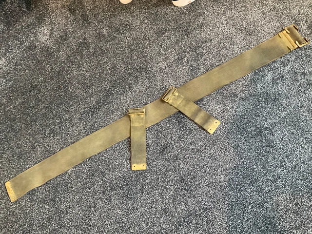 ORIGINAL 1908 PATTERN webbing belt British Army World War One ww1 tommy ...