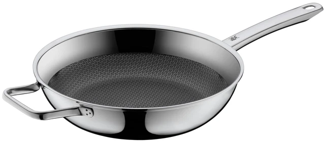 WMF PROFI RESIST Poêle wok 28 cm Induction + four Acier inoxydable poli Revêt... EUR 202,50 ...