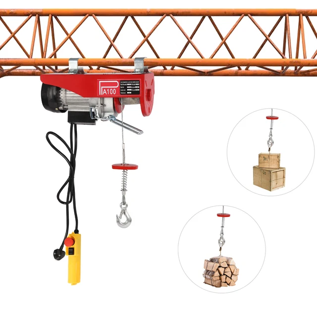 SCAFFOLD WINCH ELECTRIC Workshop Garage Gantry Hoist Lifting 100kg ...