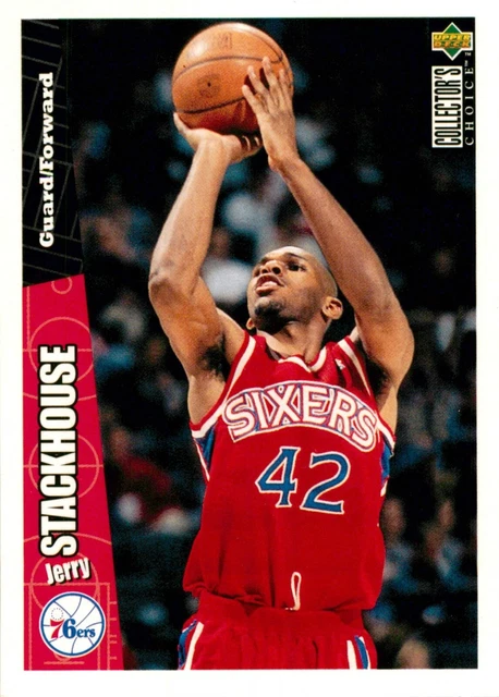 1996 PHILADELPHIA 76ERS NBA Card JERRY STACKHOUSE Collectors Choice EUR ...