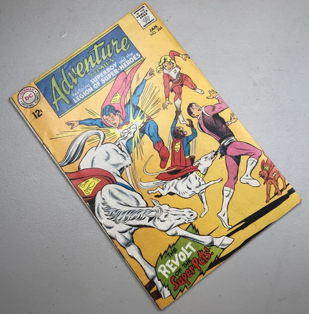 JOLI DC ADVENTURE Comics #364 Super-Animaux, Superboy & Legion Of Super ...