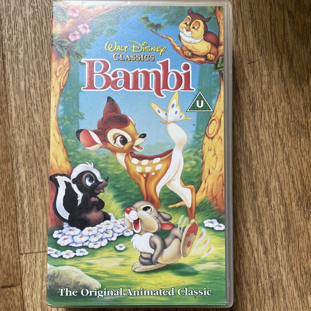 WALT DISNEY CLASSICS Bambi VHS Tape Retro Disney Film - Tested £4.80 ...