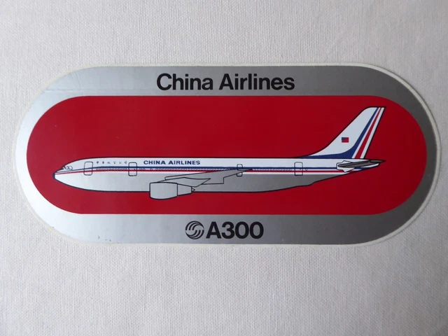 AUTOCOLLANT STICKER AUFKLEBER Airbus A300 China Airlines EUR 5,00 ...