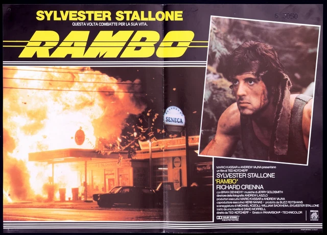 RAMBO FIRST BLOOD SYLVESTER STALLONE FOTOBUSTA ORIGINALE POSTER AFFICHE ...