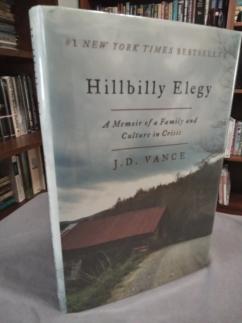 HILLBILLY ELEGY BY JD Vance 1st Edition 1st Printing Hardcover w/Dust ...