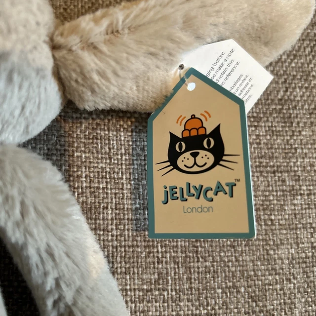 JELLYCAT “I AM Small Bashful Beige Bunny” Rare Plush Soft Rabbit With ...