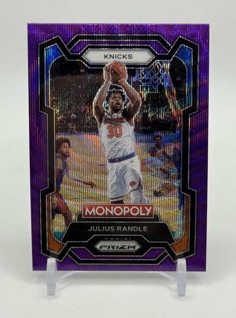 2023-24 PANINI PRIZM Monopoly Julius Randle Viola Wave Prizm #58 Knicks ...