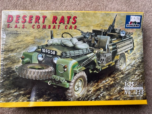 DESERT RATS S.A.S. Combat Car Special Forces Land Rover Italeri | No ...