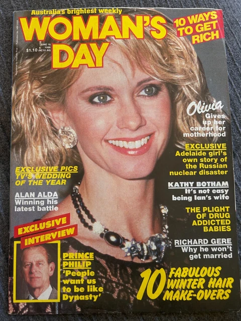 AUSTRALIAN WOMAN'S DAY Magazine Olivia Newton-John June 1986 £43.72 ...
