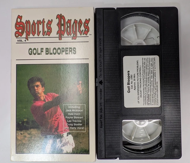 VHS: SPORTS PAGES: Golf Bloopers: Jack Nicklaus £7.62 - PicClick UK
