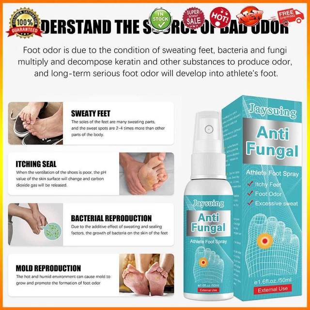 ANTI FUNGAL ATHLETE Feet Spray Toe Paronychia Onychomycosis Anti ...