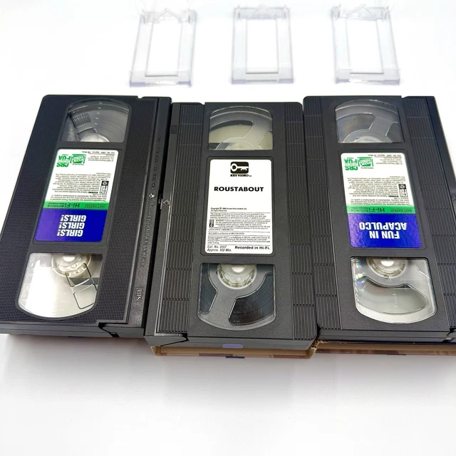 ELVIS PRESLEY VHS Lot Girls! Girls! Girls! Roustabout Fun In Acapulco £ ...