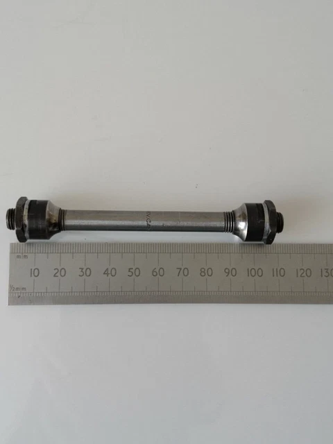 VINTAGE 1970S/80'S CAMPAGNOLO Record Front QR Wheel Axle Complete 9mm x ...