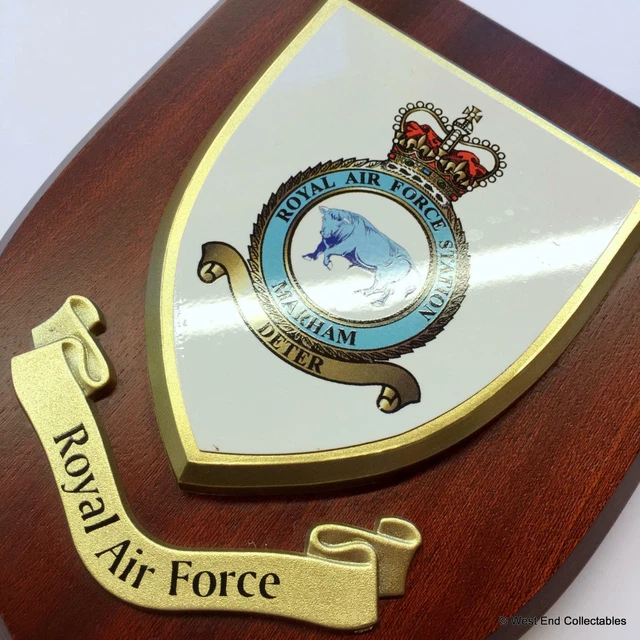 RAF MARHAM STATION Squadron Badge Plaque Shield Crest - Royal Air Force ...