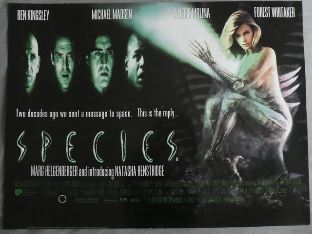 SPECIES (1995) RARE ROLLED HR GIGER art original UK quad poster 40" x 30" VGC £15.00 - PicClick UK
