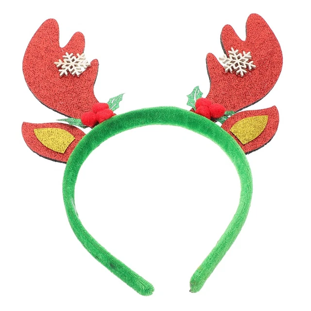 CHRISTMAS HAIR BANDS Reindeer Antlers Headband Holiday Headwear For ...