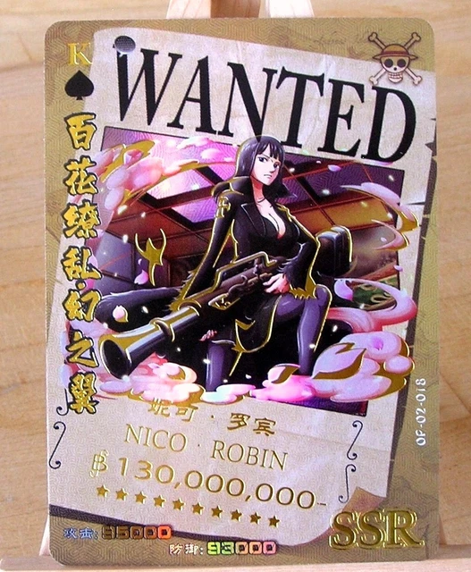 ÉDITION LIMITÉE NICO ROBIN ONE PIECE CARTE SSR HOLO ULTRA RARE A ...