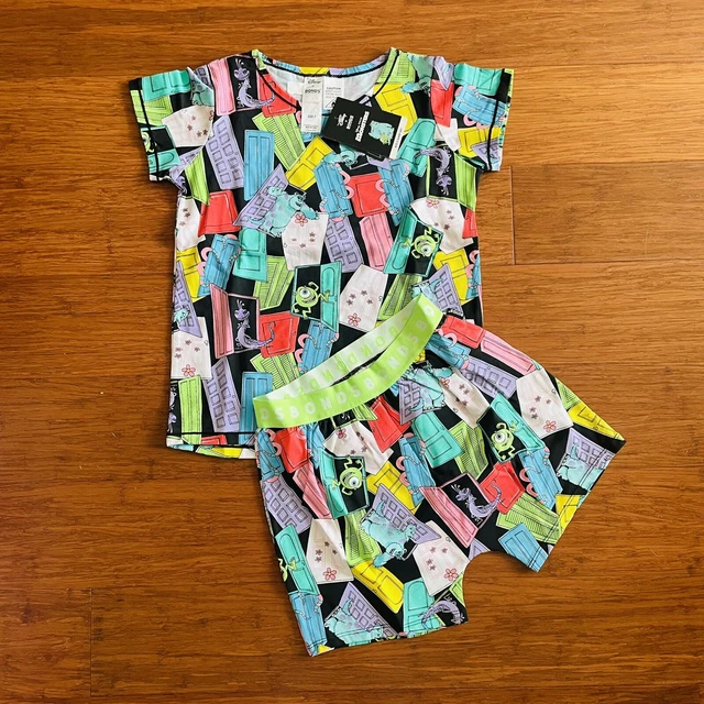 BONDS BABY DISNEY Monsters Inc Mike Scully PJ Set BNWT Pyjamas Size 7 ...