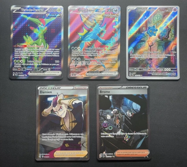 LOT 5 CARTES Ultra Rares Pokémon Full Art Secrète EB08 EV02 EV04 EV05 ...