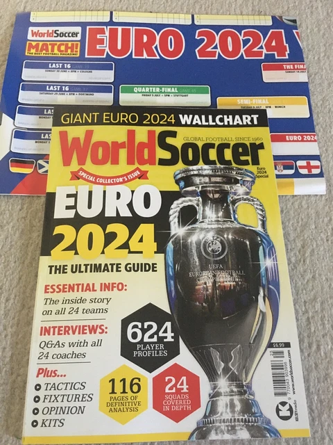 WORLD SOCCER MAGAZINE Euro 2024 Special Collectors Issue + Giant Wallchart £4.20 - PicClick UK