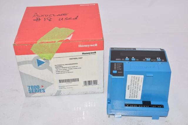 HONEYWELL RM7800-L1087 BURNER Primary Control Controller Only ...