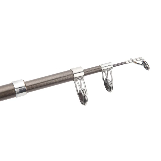 TELESCOPIC FISHING ROD High Density Fiberglass Metal Guide Ring EVA ...