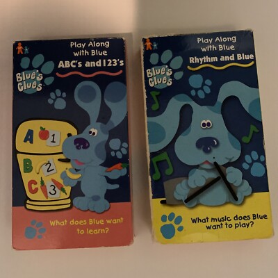 BLUE’S CLUES, VHS, Rhythm and Blue & ABC's and 123's, Lot of 2 $20.23 ...