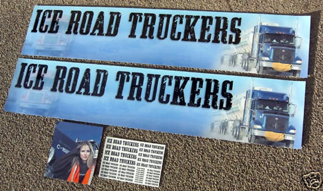 14TH SCALE MODEL Truck Reefer Box trailer stickers decals ICE ROAD ...