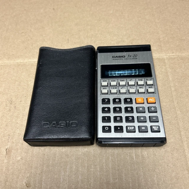 VINTAGE CASIO FX-20 Scientific Calculator Made In Japan Circa 1975 For Parts £9.13 - PicClick UK